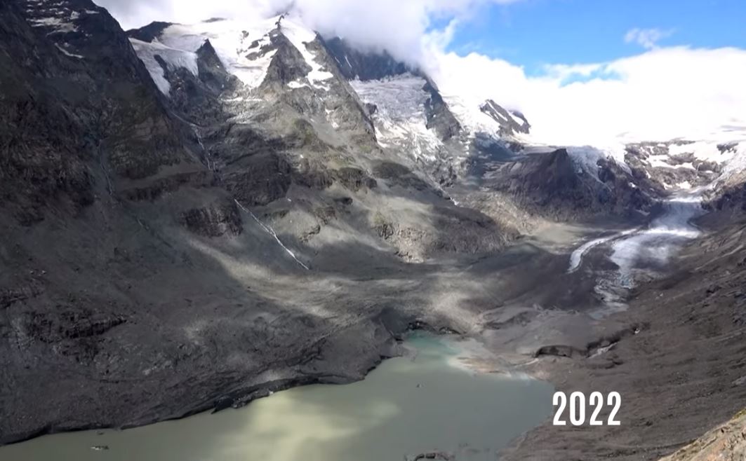 Pasterze, cel mai mare ghețar din Austria, s-a topit alarmant de mult ...