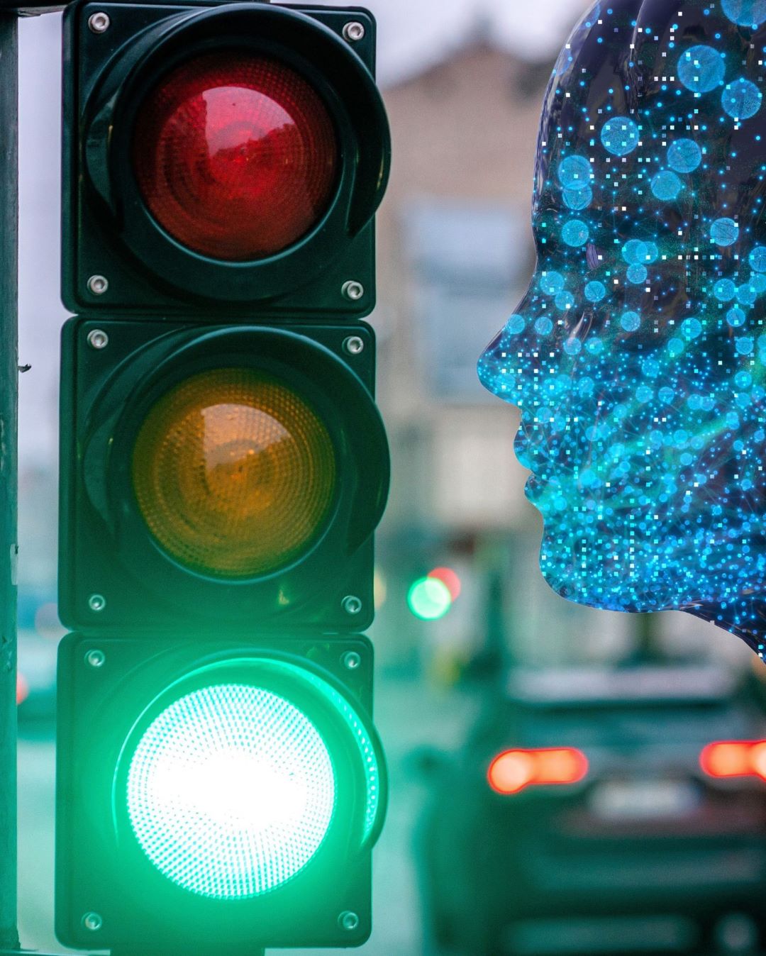 Semaforul cu inteligență artificială - Rămâne verde până treci strada